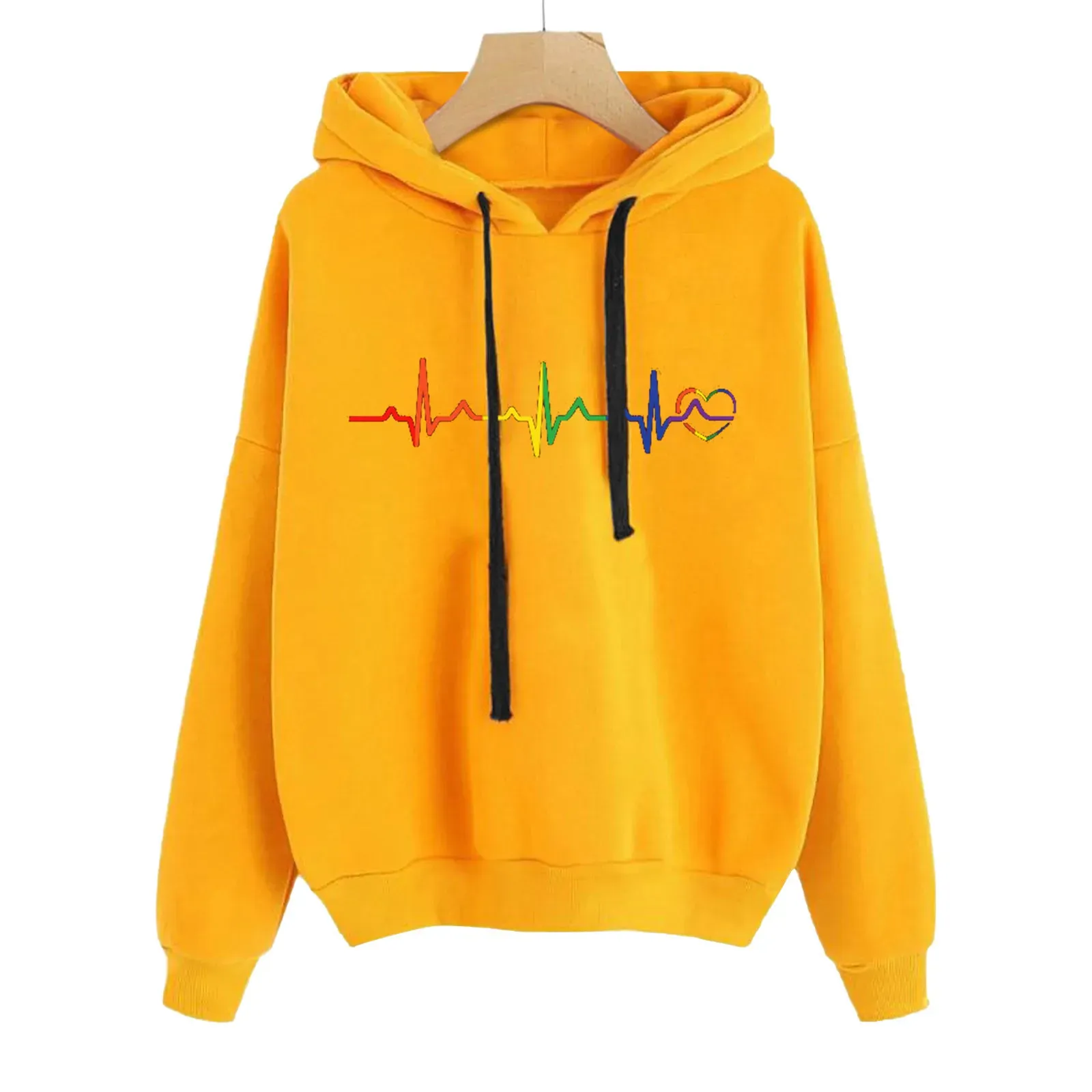 DHgate.com:Womens Cozy Fleece Long Sleeve Drawstring Pullover Hoodie ...