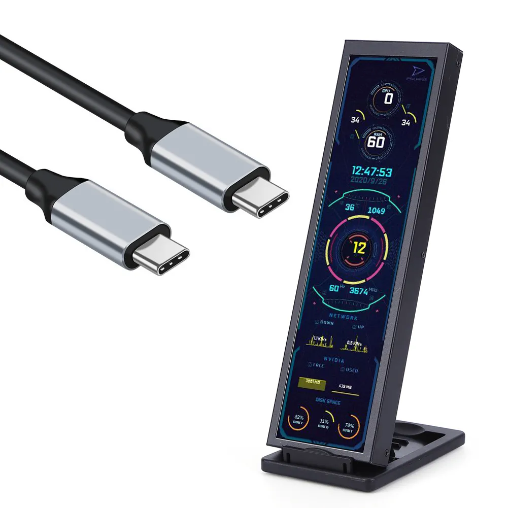 DHgate.com:8 Inch Extended Bar-Type IPS LCD Monitor, Secondary Display ...