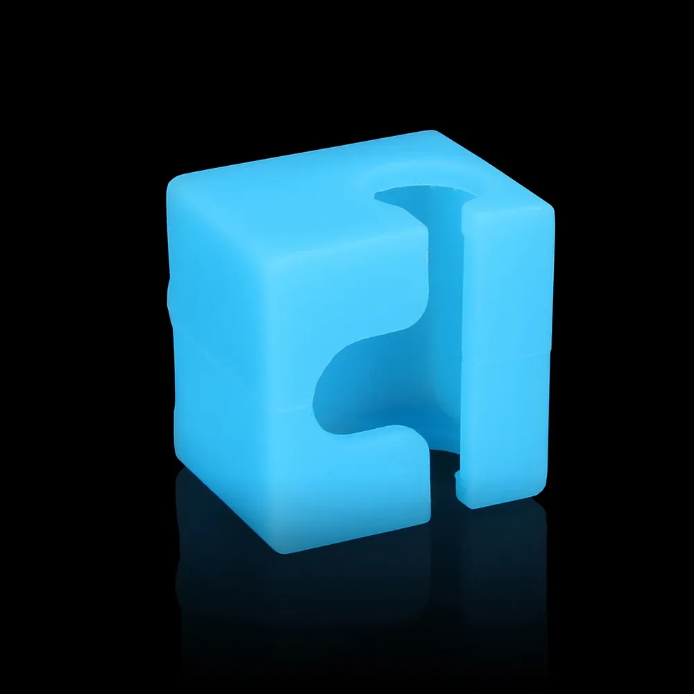 3D Printer Heat Block Cover, Silicone Sock for E3D V5 Hotend Extruder ...