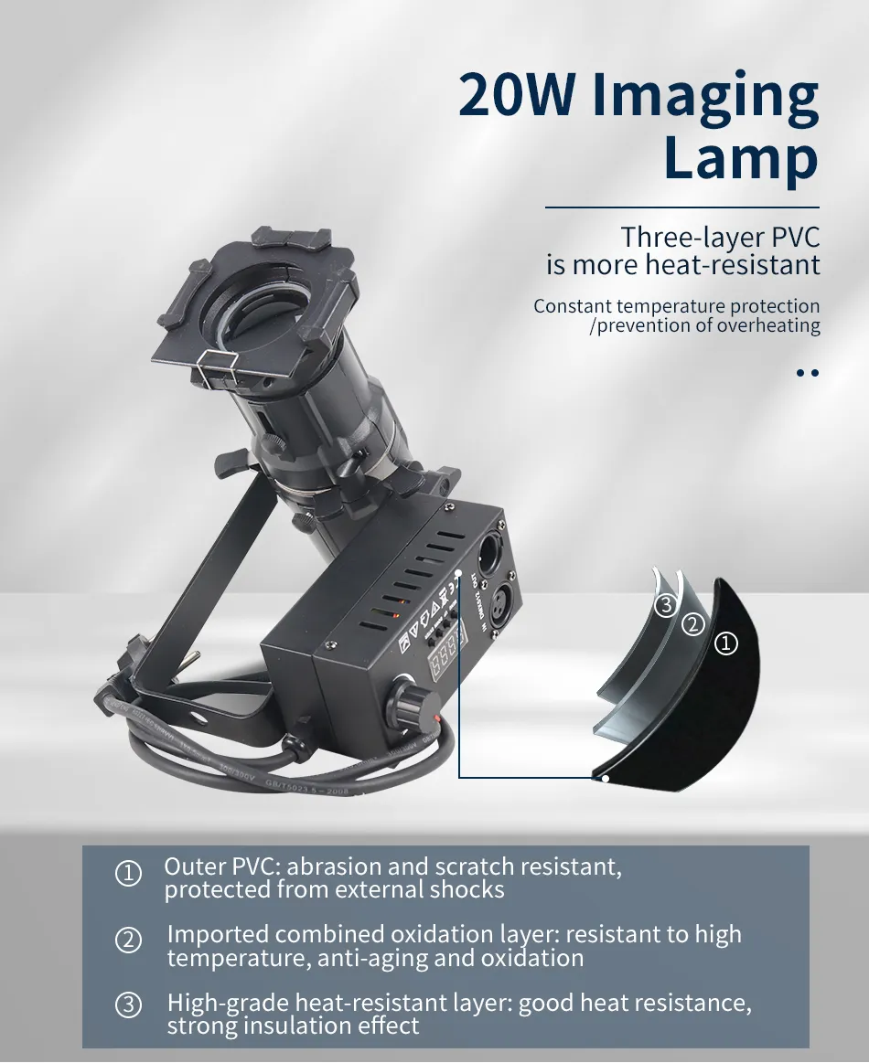 2-in-1 DMX spot light near me with 20W Mini Profile, Lipsoidal Zoom ...