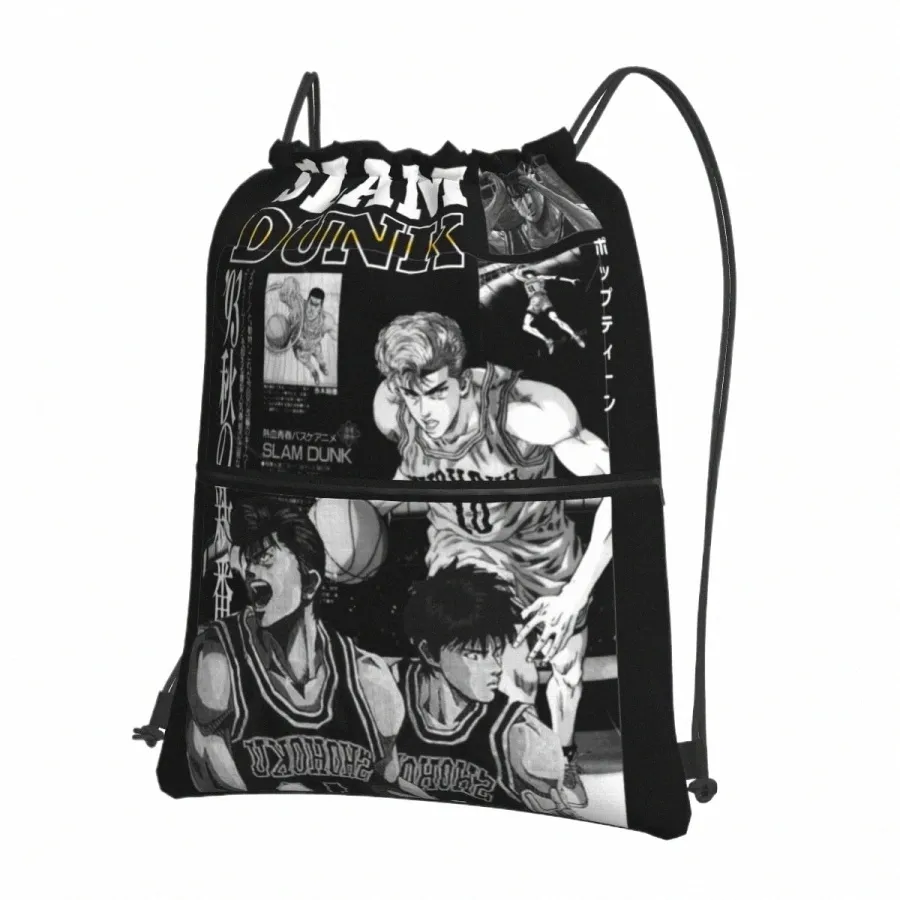 First Slam Dunk Basketball Anime Drawstring Backpack With Reversible ...