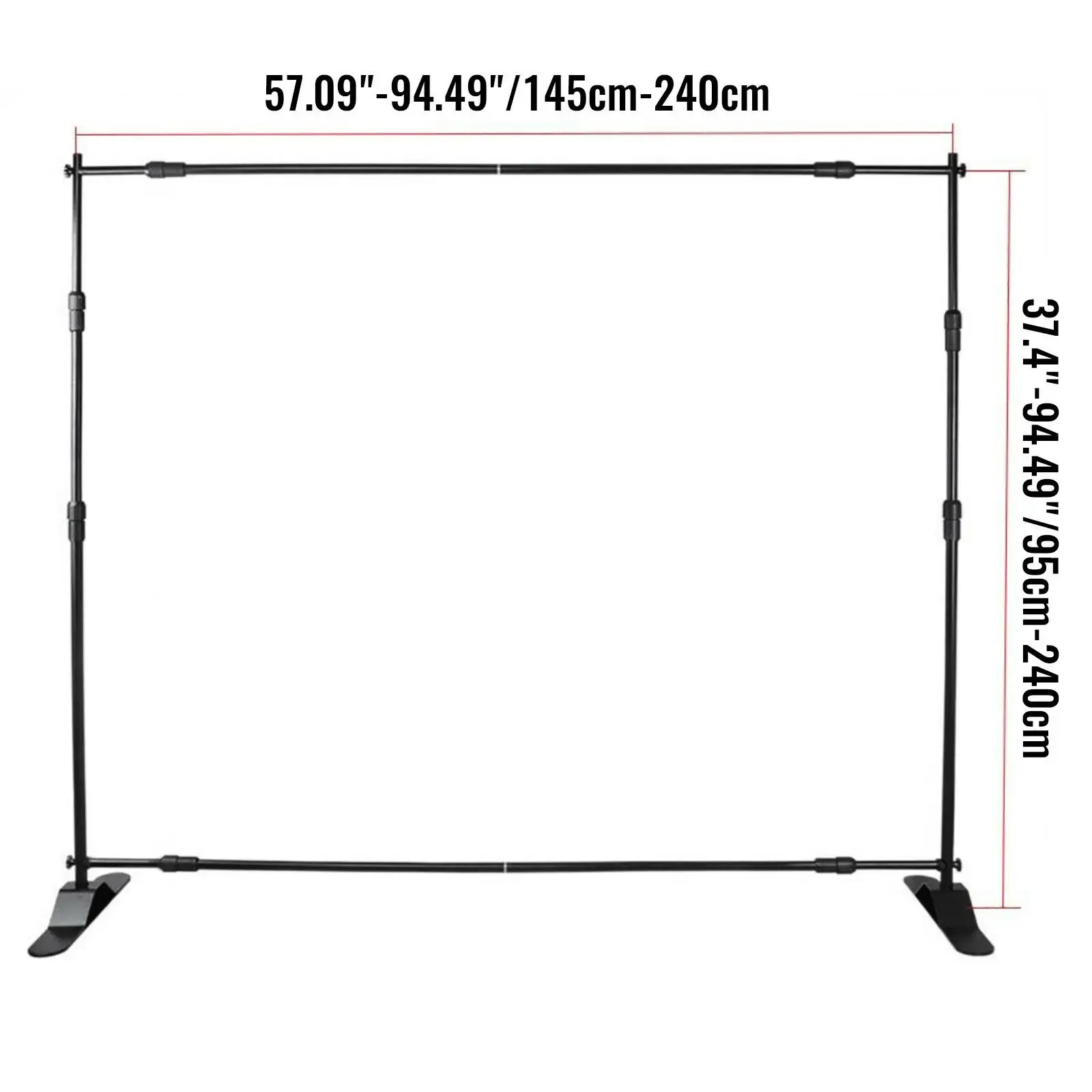 Adjustable Backdrop Support Stand Heavy Duty Telescopic Photo ...