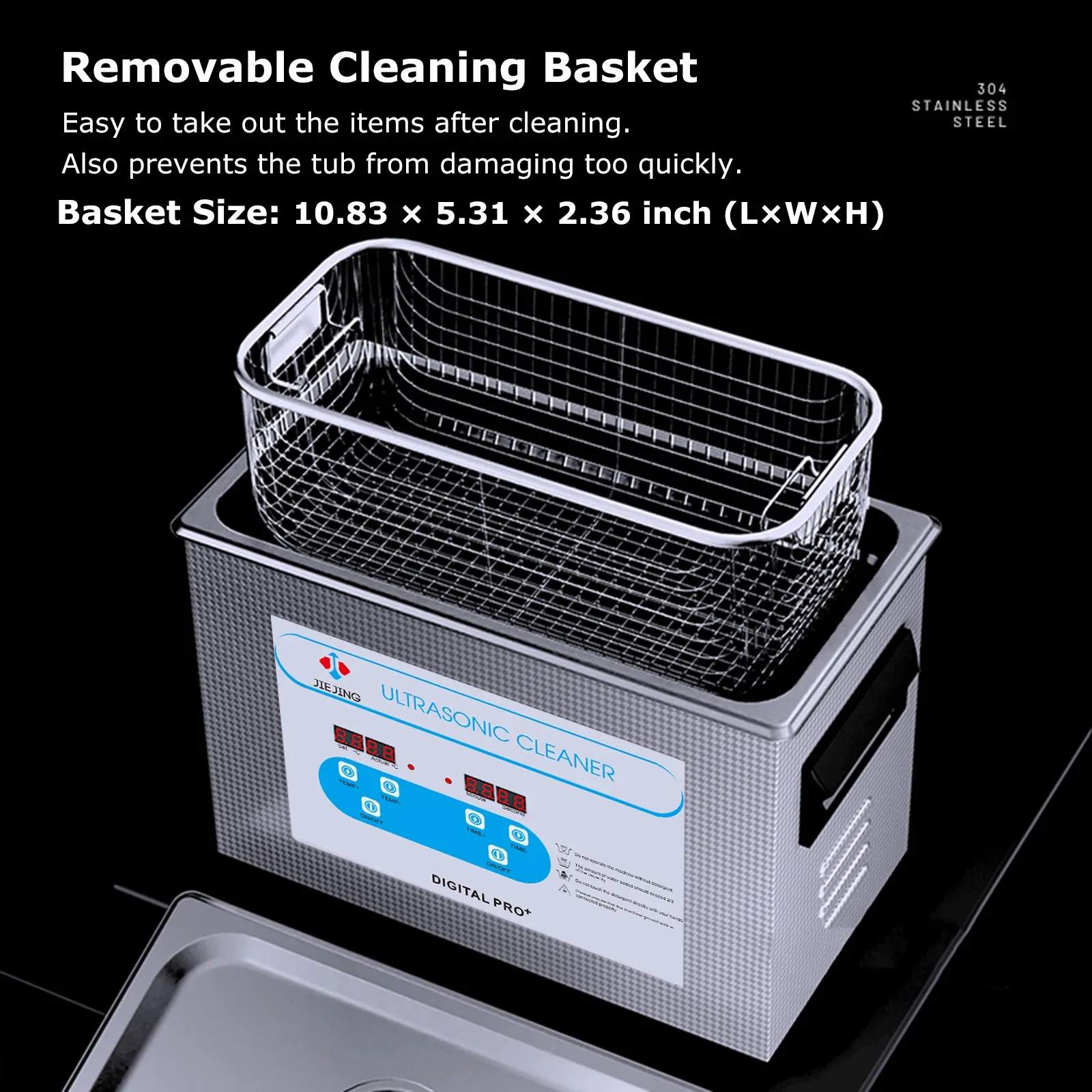 5L Ultrasonic Jewelry Cleaner Machine with Timer and Heat New 2024 ...