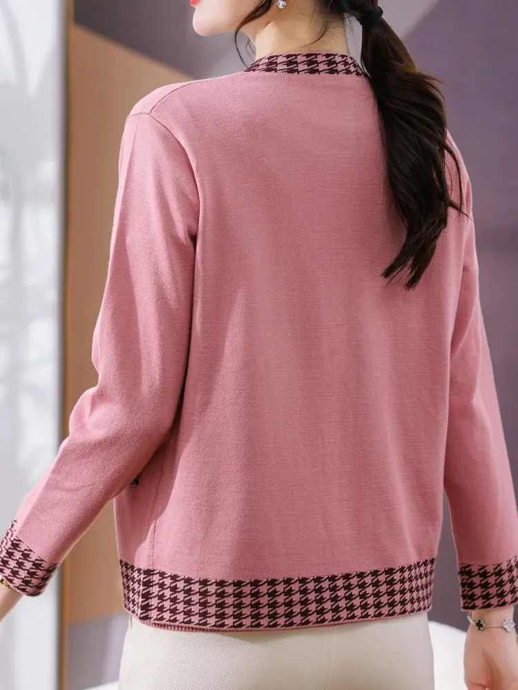 DHgate.com:Spring Cardigan Sweaters Set: Women's Two-Piece Knit Outfit ...