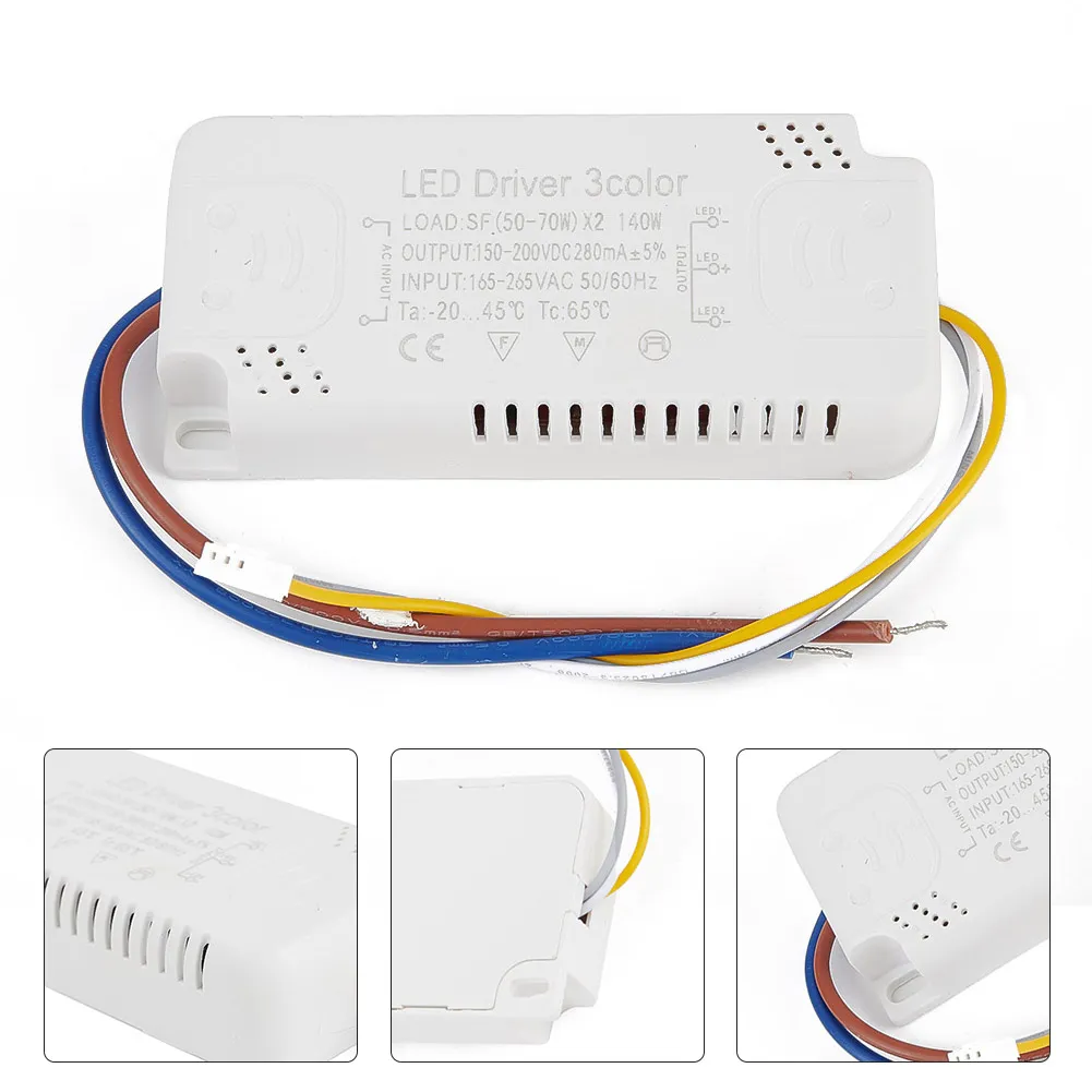 Color Adjustable LED Driver: Non Isolating AC165 265V Transformer For 8 ...