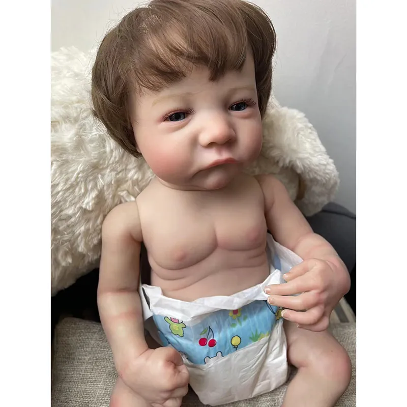 18 Full Silicone Reborn Doll Levi Awake | Rooted Hair, 3D Painted Skin ...