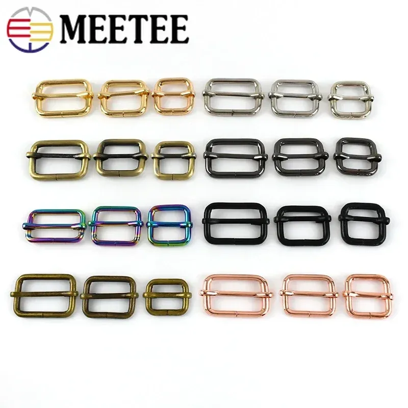 10/Metal Belt Buckle Adjust Pin Buckles for Handbag Strap Webbing Tri ...