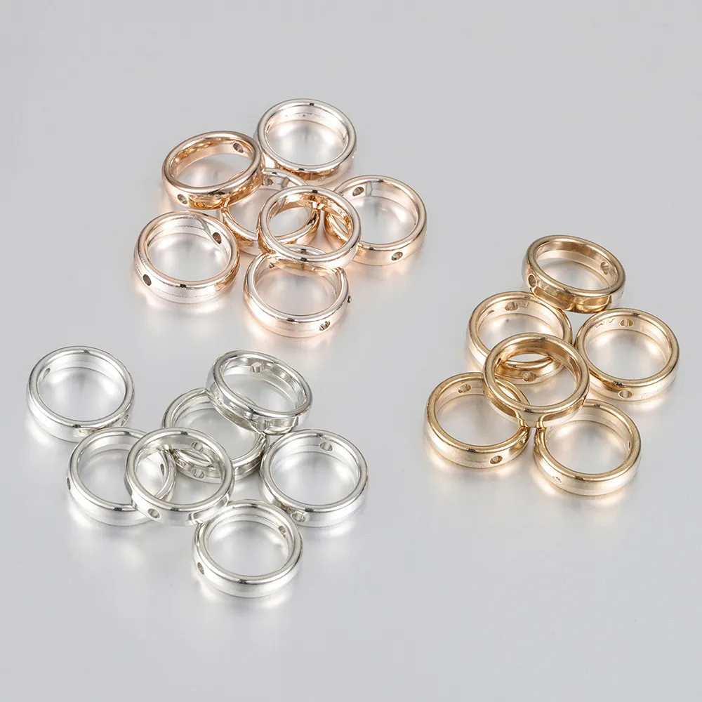 Large Hole CCB Round Circle Frame Spacer Beads for Necklace and ...
