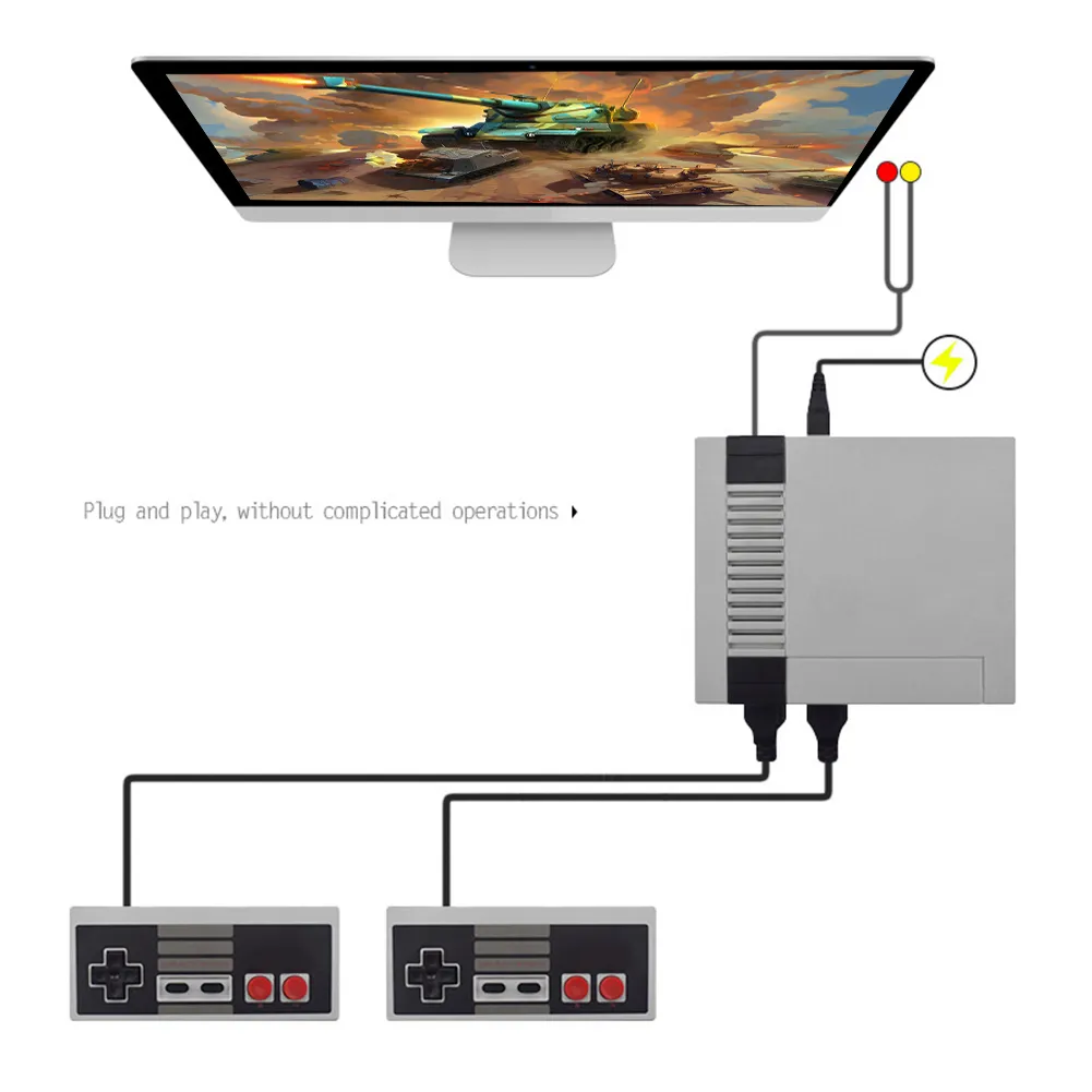Mini TV Game Console with 620 Classic Retro Games, 8 Bit, Portable ...