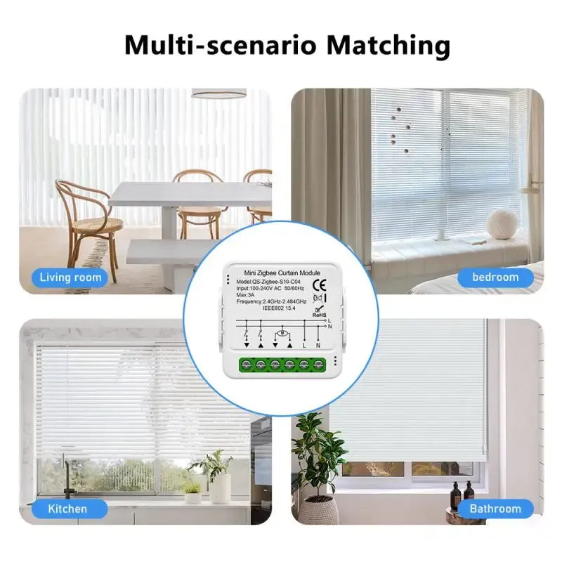 Tuya Smart WiFi Zigbee Curtain Module Roller Shutter Switch Compatible ...