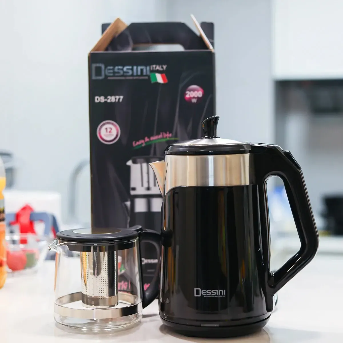 DHgate.com:2L Double-Wall Electric Kettle Set with 2000W Power for ...