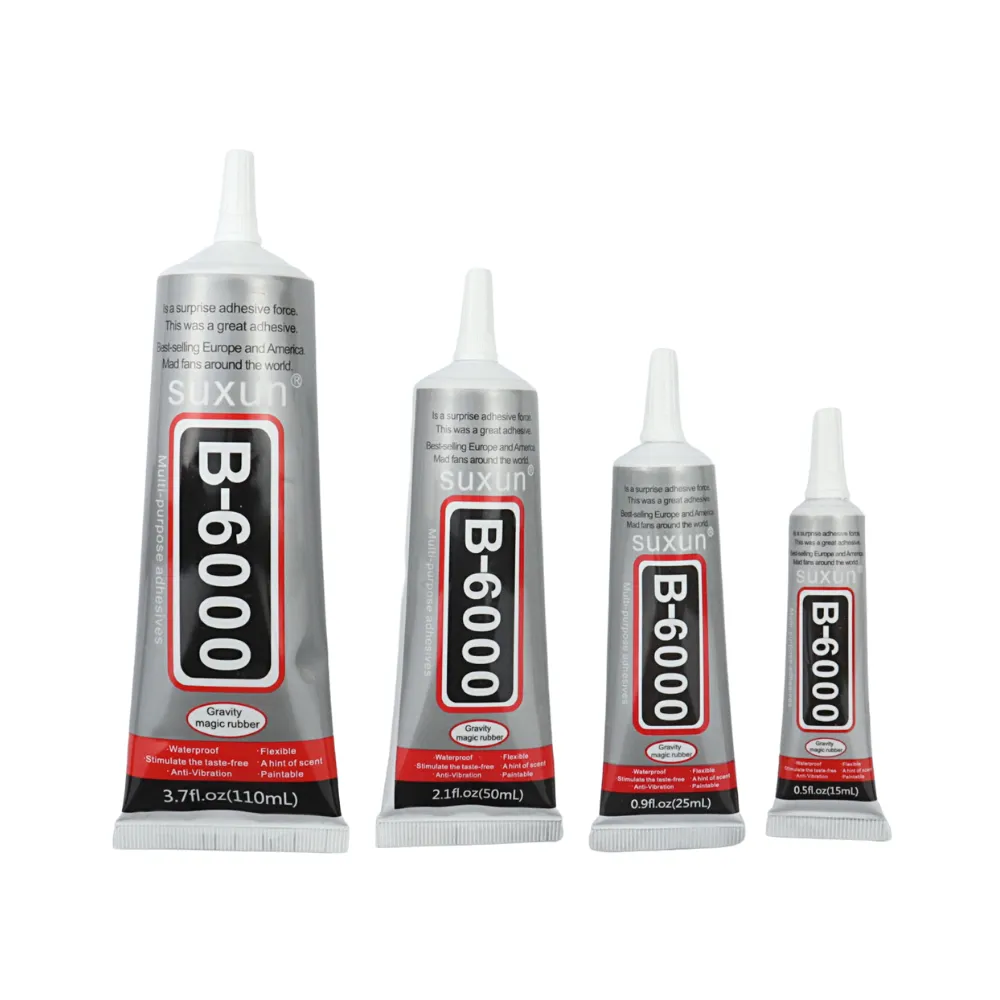 SUXUN B-6000 Universal Clear Adhesive Glue for Phone Repair 15ML 25ML ...