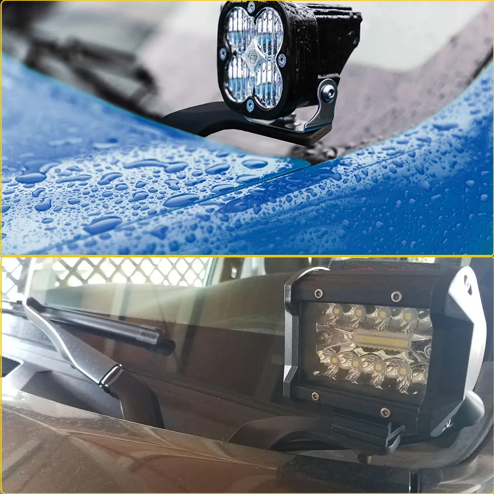 Headlight Bulb Holder, Universal Fog Light Mounting Bracket Steel Hood ...