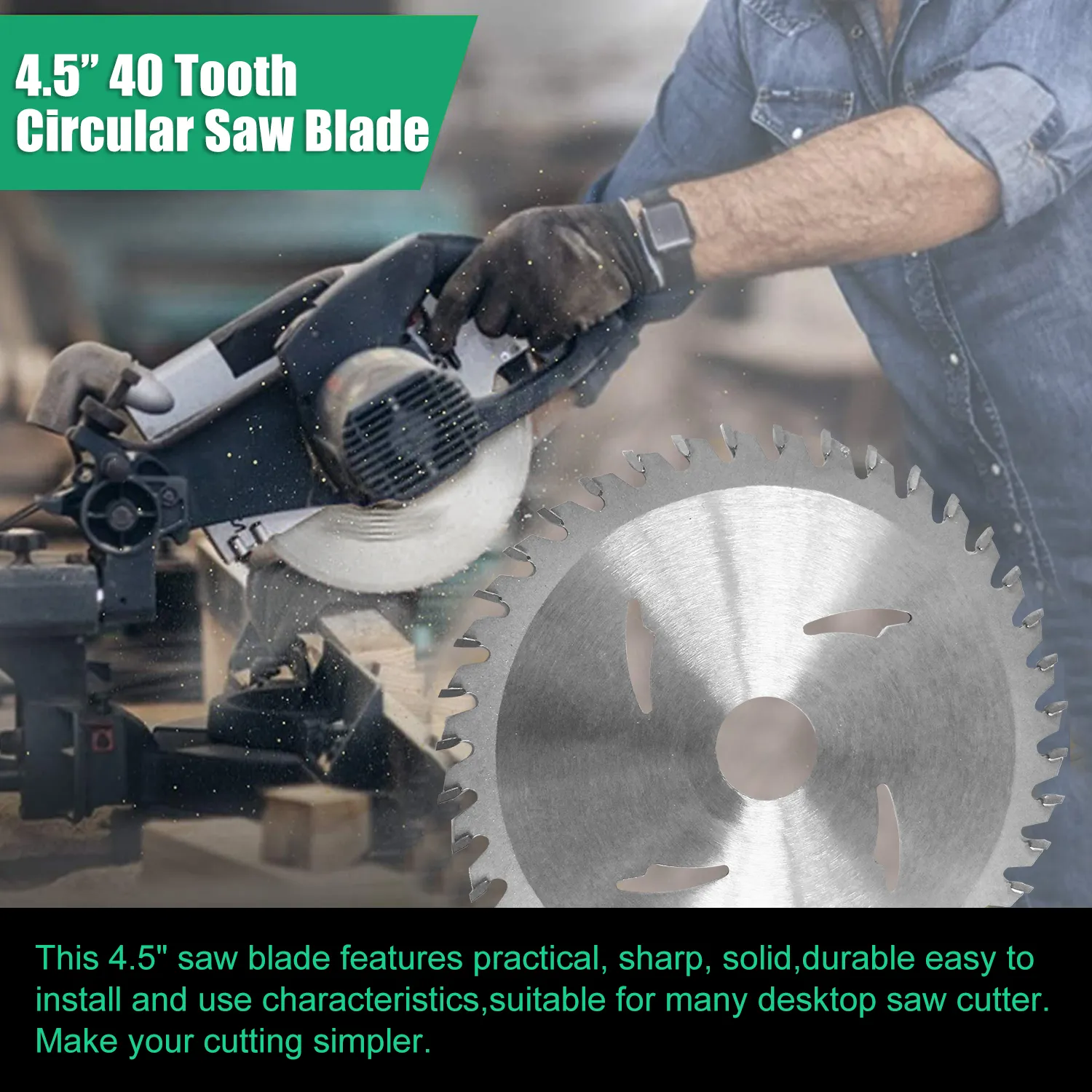 Circular Saw Mini Desktop Cutter - Adjustable Speed Precision Saw with ...