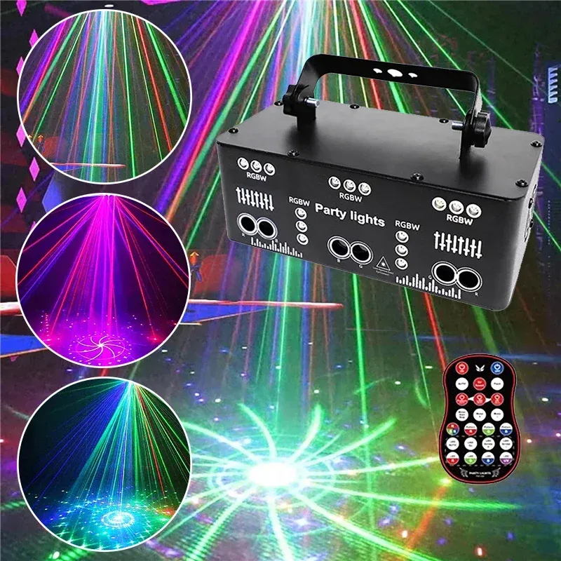 EYE RGB Laser Beam Line Scanner Projector DJ Disco Stage Lighting ...