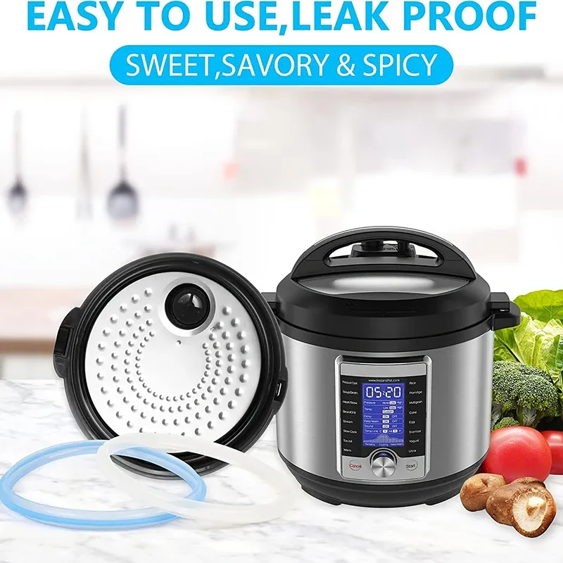 Leak-Proof Silicone Rubber Sealing Rings 3/5/6/8 Quart for Instant Pots ...