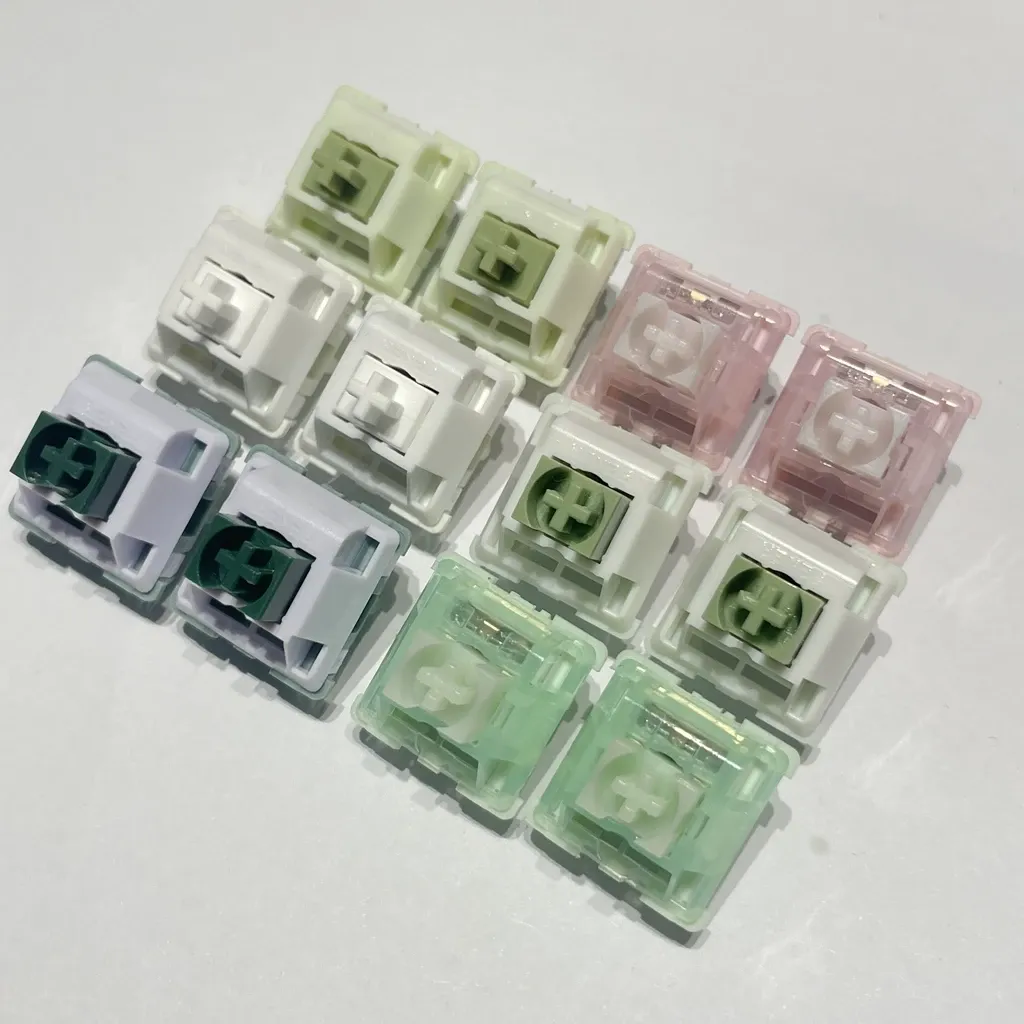 FEKER Holy Panda Matcha Pro Keyboard Switches, Tactile Linear Silent ...