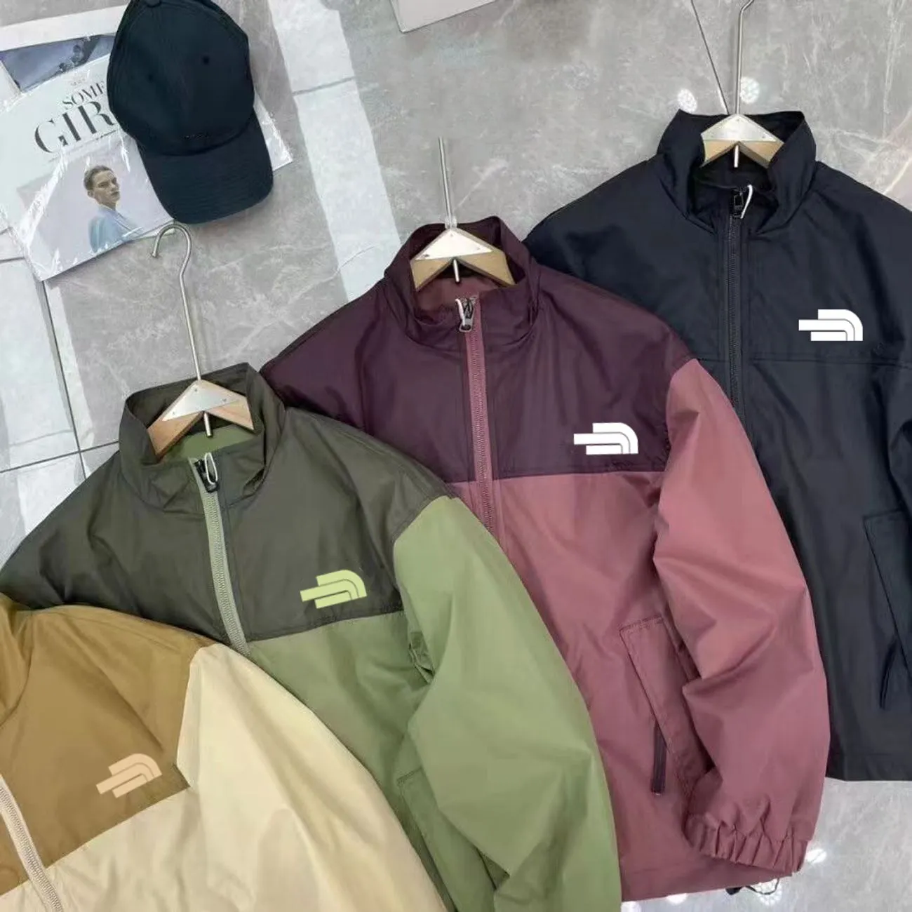 Men's Spring Jackets with Embroidered Patterns, Zip Hoodies, and ...
