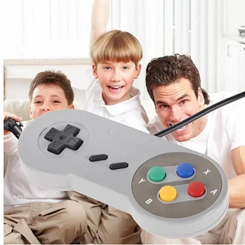 2024 Wired Super USB Controller Gamepad For Nintendo SNES Games, Windows PC, MAC Computer Cables ...
