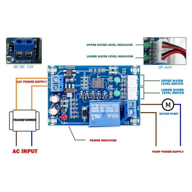 DHgate.com:2024 XH-M203 Full Automatic Water Pump Controller Switch ...