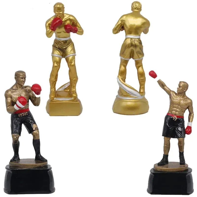 Custom Championship Rings Style Resin Boxing Trophy: Personalized ...