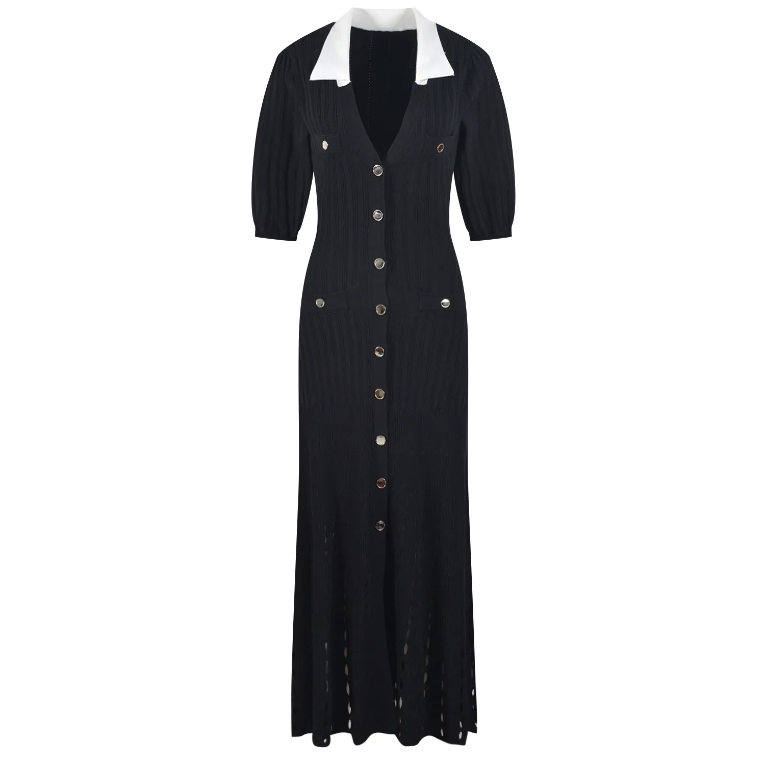 411 XL 2024 Milán Vestido De La Pasarela Spring Summer Slewer Corto ...