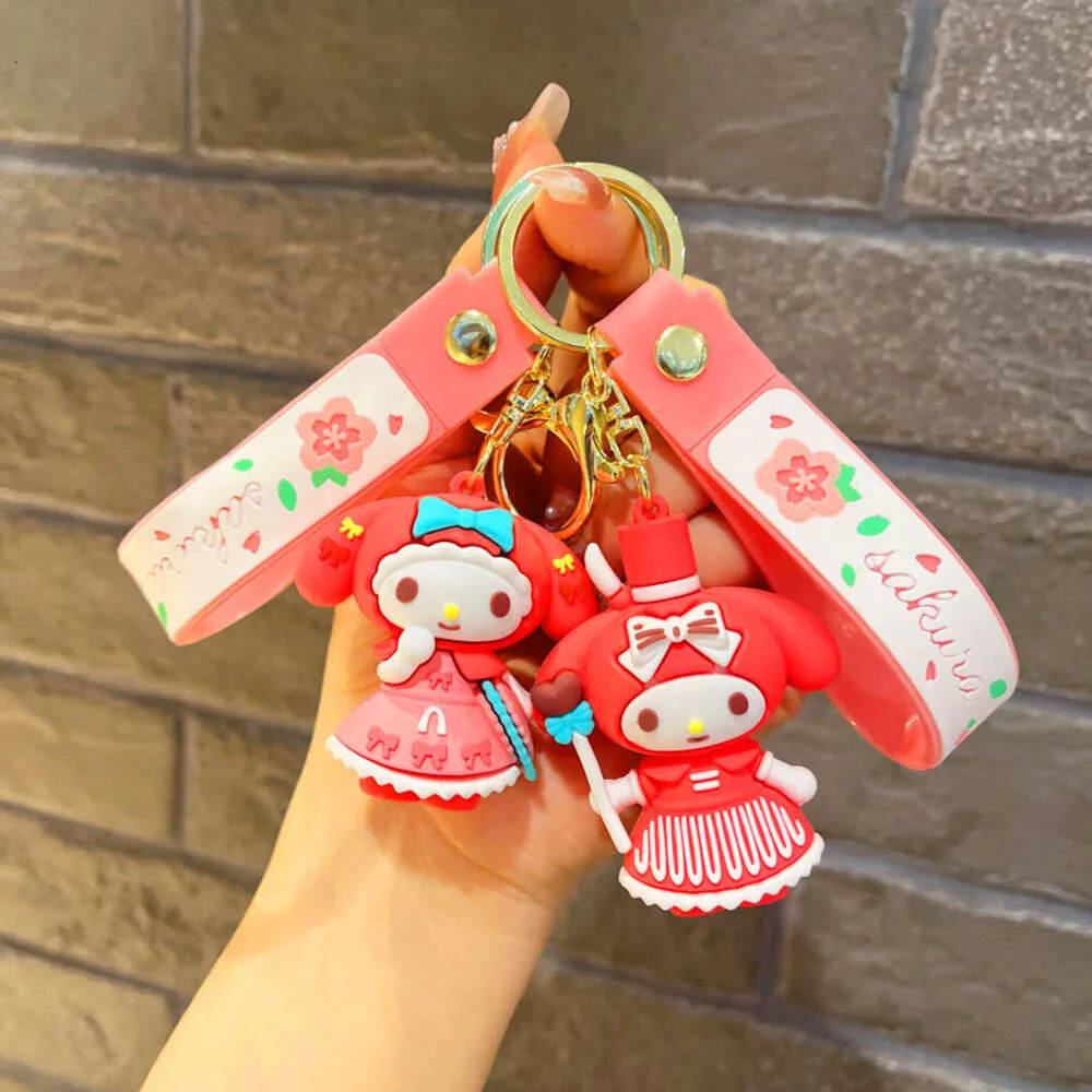 Cute Melody Cartoon Little Doll Cinnamoroll Keychain Bag Pendant Car ...