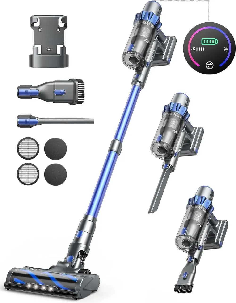DHgate.com:Cordless Vacuum Cleaner 450W 38KPA Stick Vacuum with Smart ...