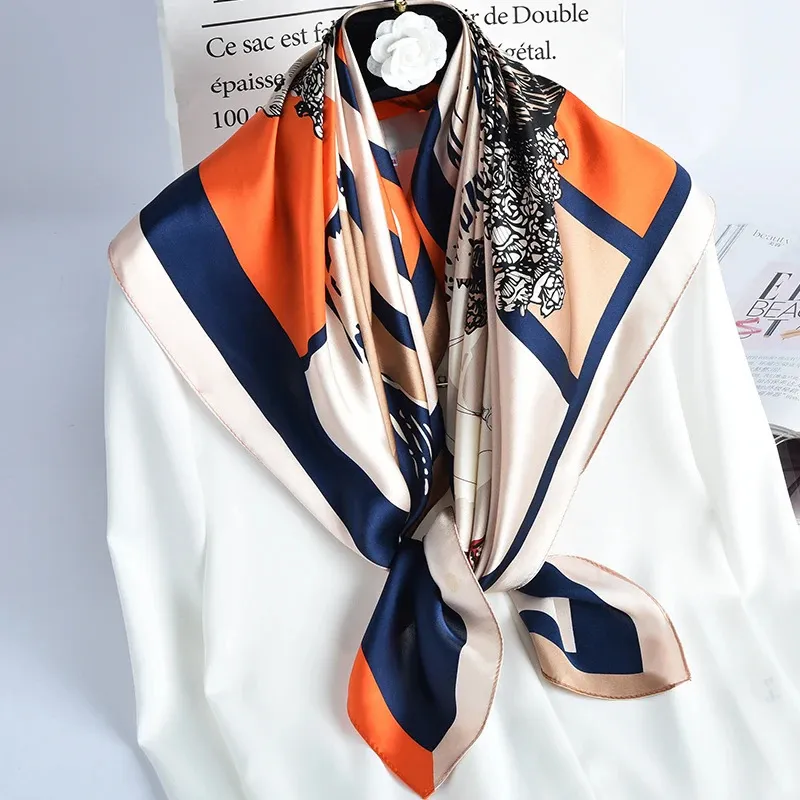 Luxurious 100% Real Silk Square Scarf - Hangzhou Pure Silk Neckscarf ...