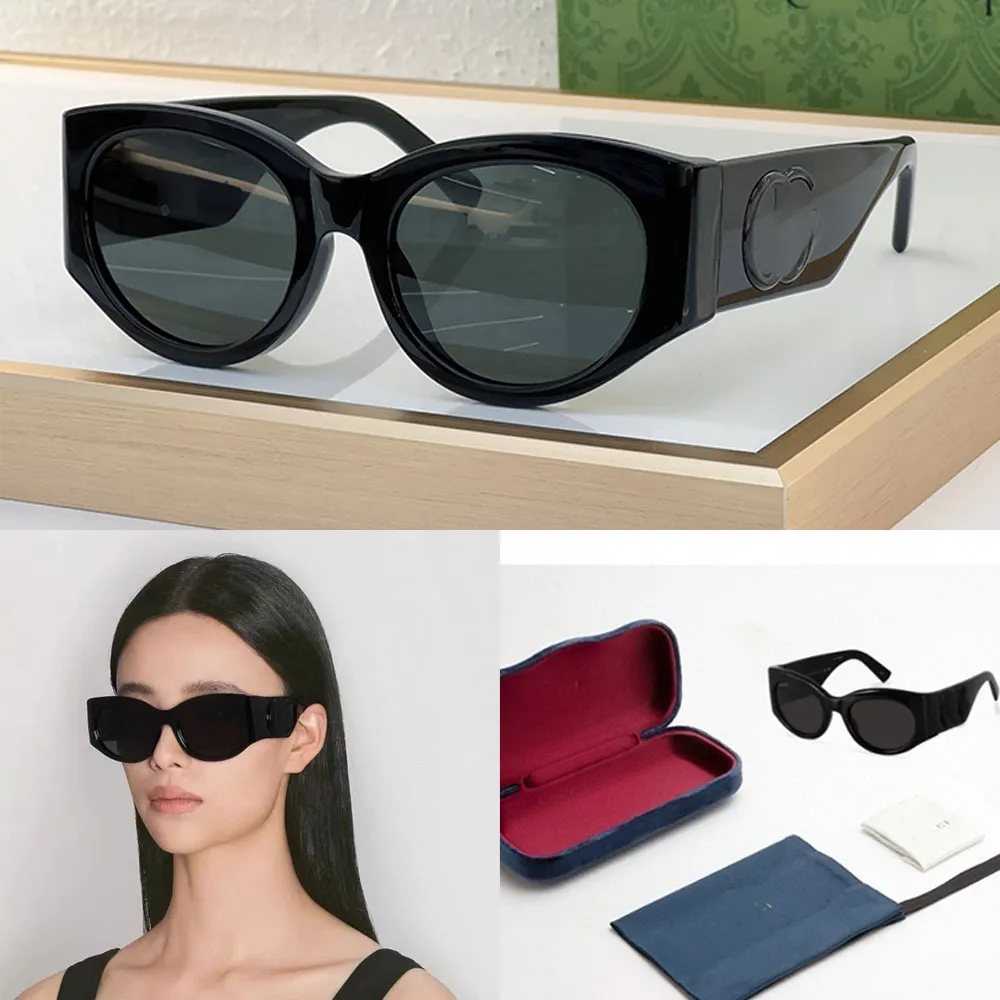 Round Full Frame Sunglasses Designer Circular Frame Glasses Large Three ...
