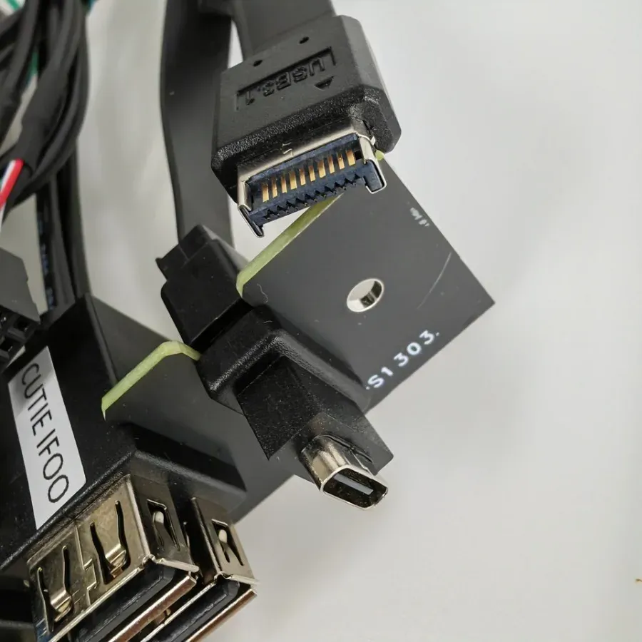 Computer Fan Extension Cable Motherboard Front Panel Connector, Type E ...