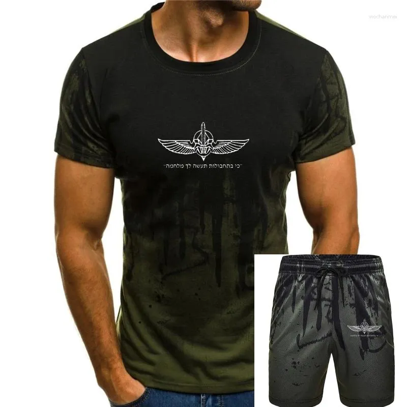 Men's Black Polyester Workout T-Shirt, Sweatproof, Israel Army IDF Ops ...