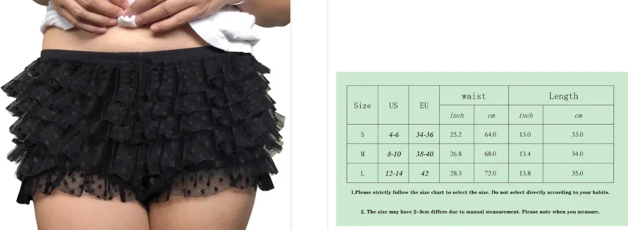 Ruffled Lace Bloomers: Y2K Coquette Fairycore Style Frill Shorts ...