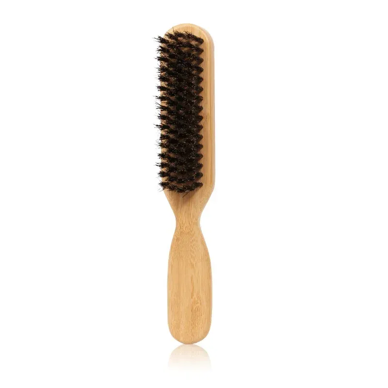 2024 Anti-Static Wood Handle Boar Bristle scrub brush for Men's Hair ...