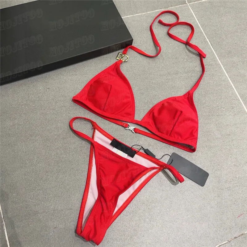 Womens Designer Swimsuits Halter Bikini Set: Two Piece Bathing Suit For ...