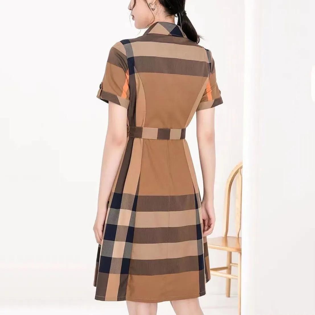 Womens Dress Brand Designer Dress Fashion Letter Print Dress Slim Quick ...