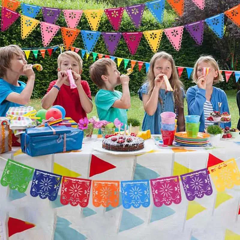 Colorful Mexican Pinata Pennant Banner For Weddings, Parties, And ...