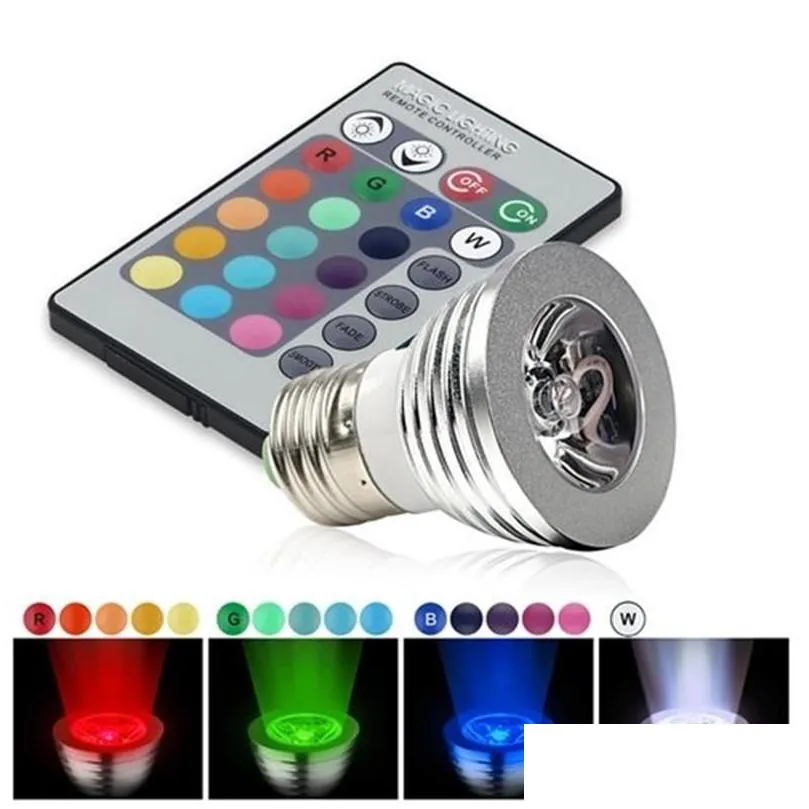 DHgate.com:E27 GU10 MR16 Aluminum RGB LED Spotlights with Remote ...