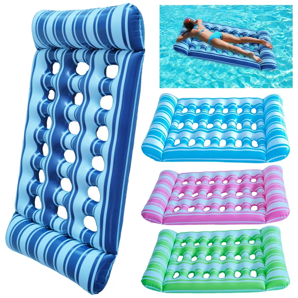 DHgate.com:Foldable Inflatable Water Lounge Bed Swimming Pool Float ...