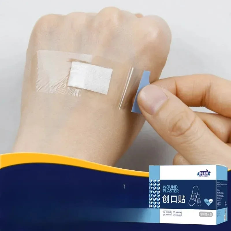 DHgate 120 Pcs Waterproof Transparent Bandages Adhesive Wound Dressing for Kids and Adults Security Surveillance