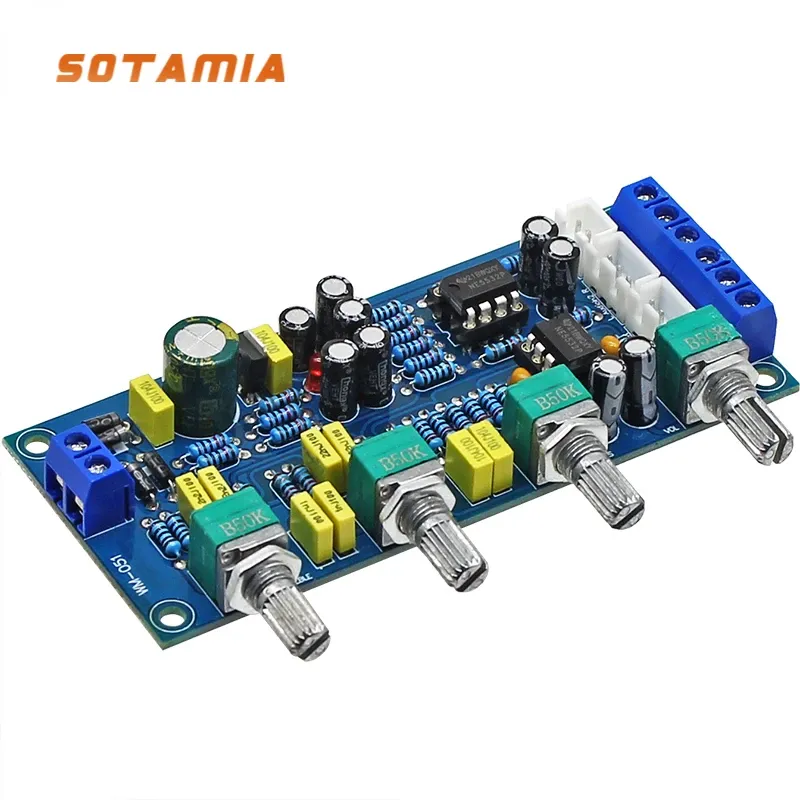 SOTAMIA Dual NE5532 Power Players Amplifier With Tone Board, Treble ...