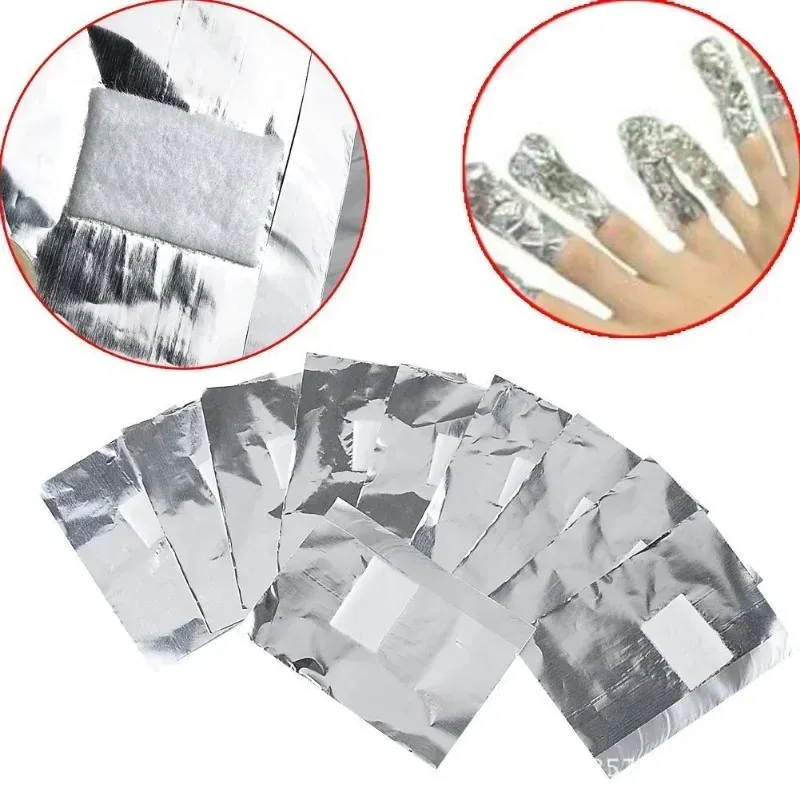 Aluminium Foil Remover Wraps for Nail Art Soak Off Gel Nail Polish ...