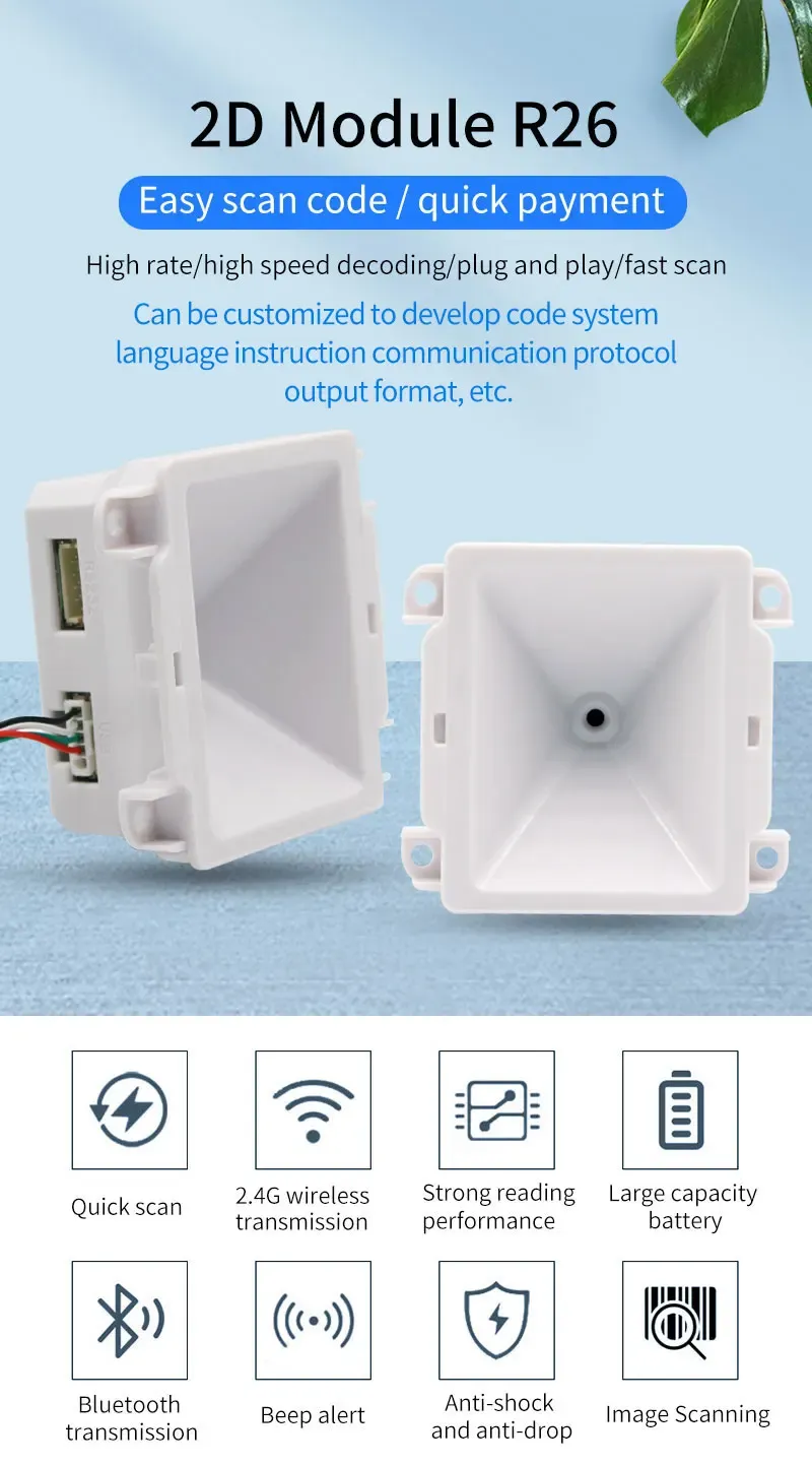 Embedded USB QR Code Iris Scanner Price Module With Auto Induction, CMOS Sensor, And TTL ...