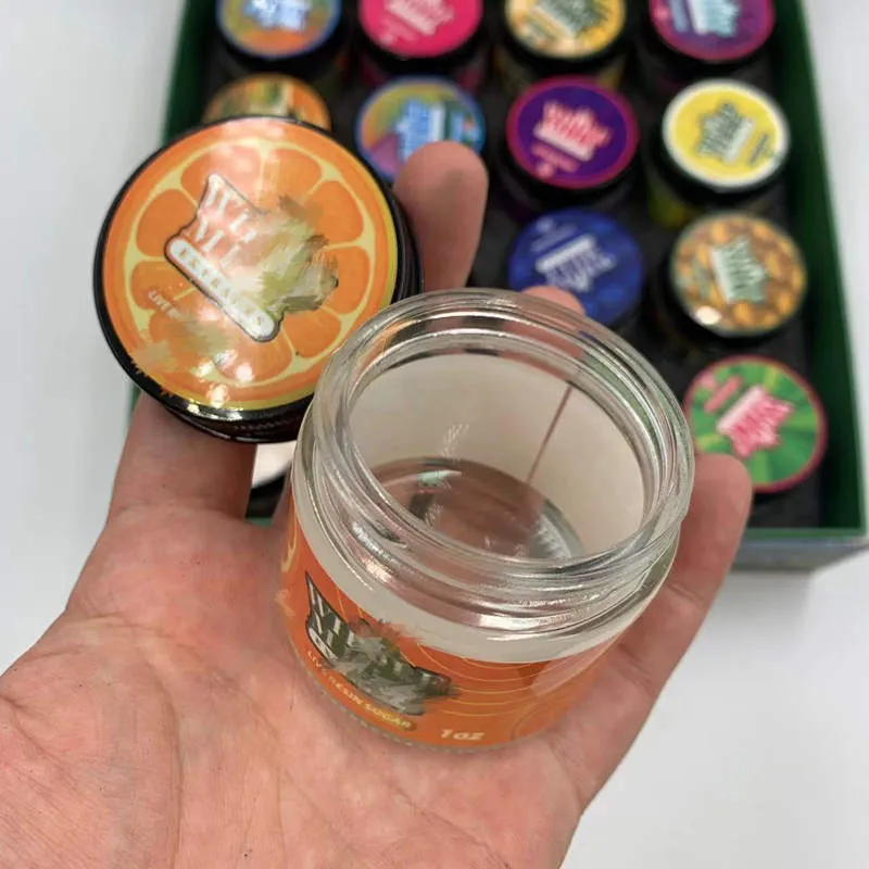 DHgate.com:Empty Clear 1LB Concentrate Glass Jars with Tropical Live ...