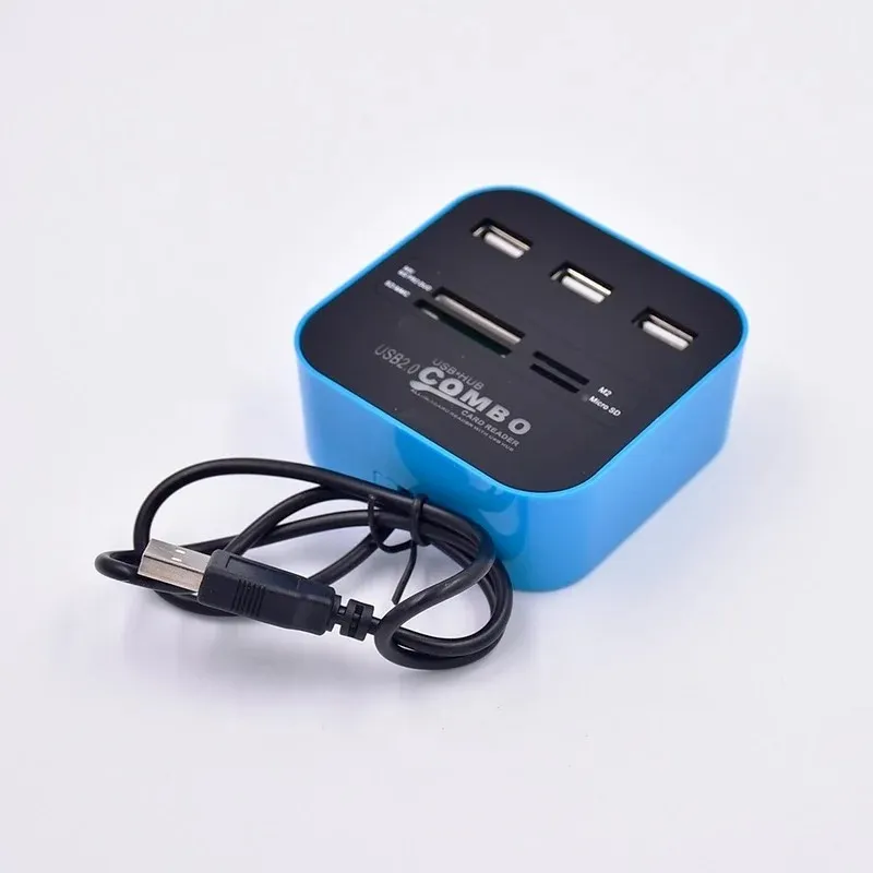DHgate.com:3-Port USB 2.0 Hub with MMC/SD Card Reader: Compact All-in ...