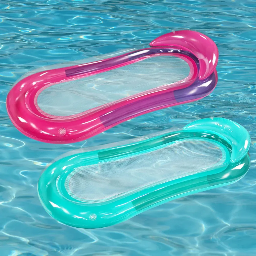 PVC Inflatable Pool Floating Air Mattress Water Hammock Tube Bed Leak ...