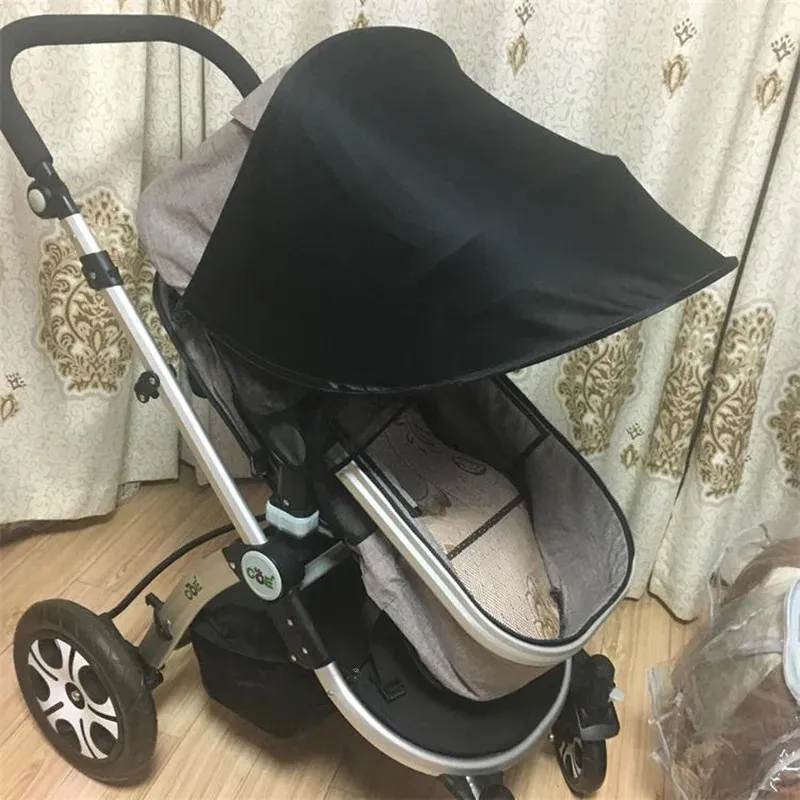 Universal Baby Stroller Sunshade Cover with Windproof Rain Protection ...