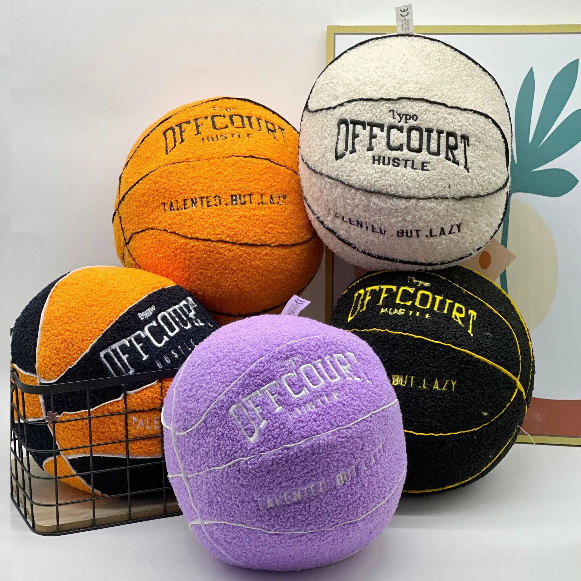 DHgate.com:Soft Basketball Pillow Plush Toy, Multiple Colors, Perfect ...
