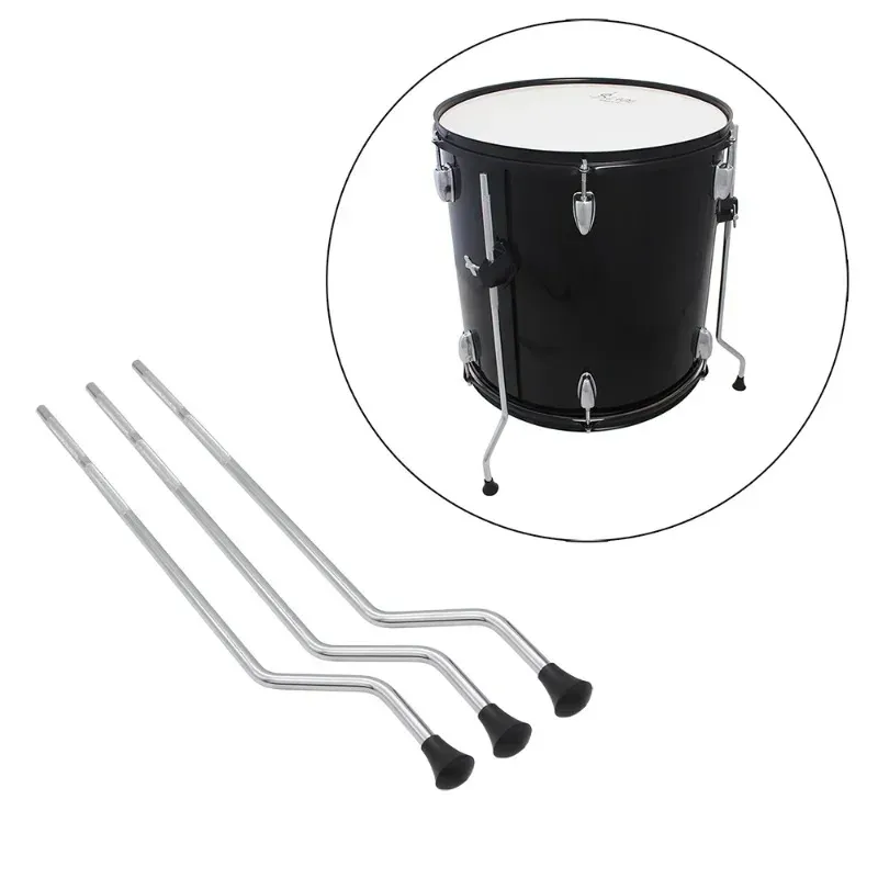 DHgate.com:3pcs Heavy-Duty Iron Drum Floor Tom Leg Feet Set, Chrome ...