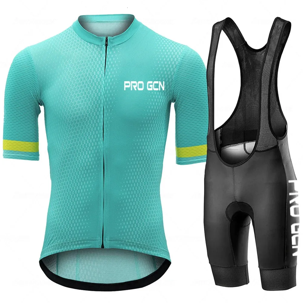 Pro Gcn Summer Cycling Jersey Set For Men, Short Sleeve Mountain Bike ...